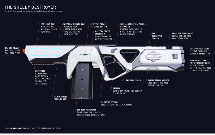The Shelby Destroyer Is A Foam Disc Blaster That Looks Like Something ...