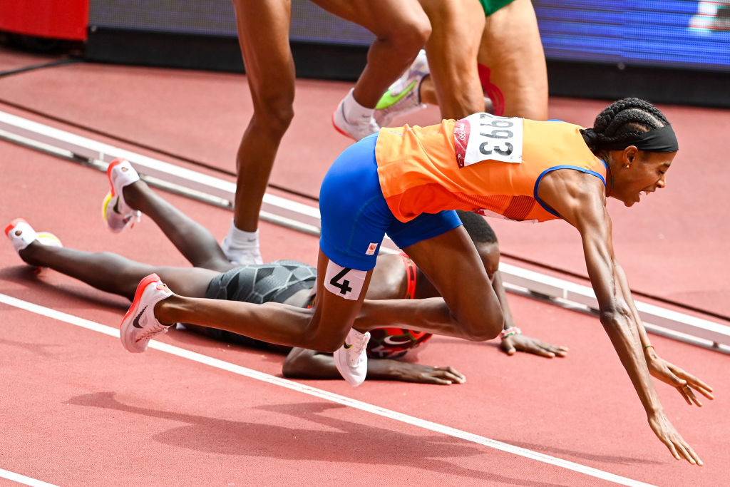 Olympic Runner Trips On Final Lap, Finishes First With Insane Comeback