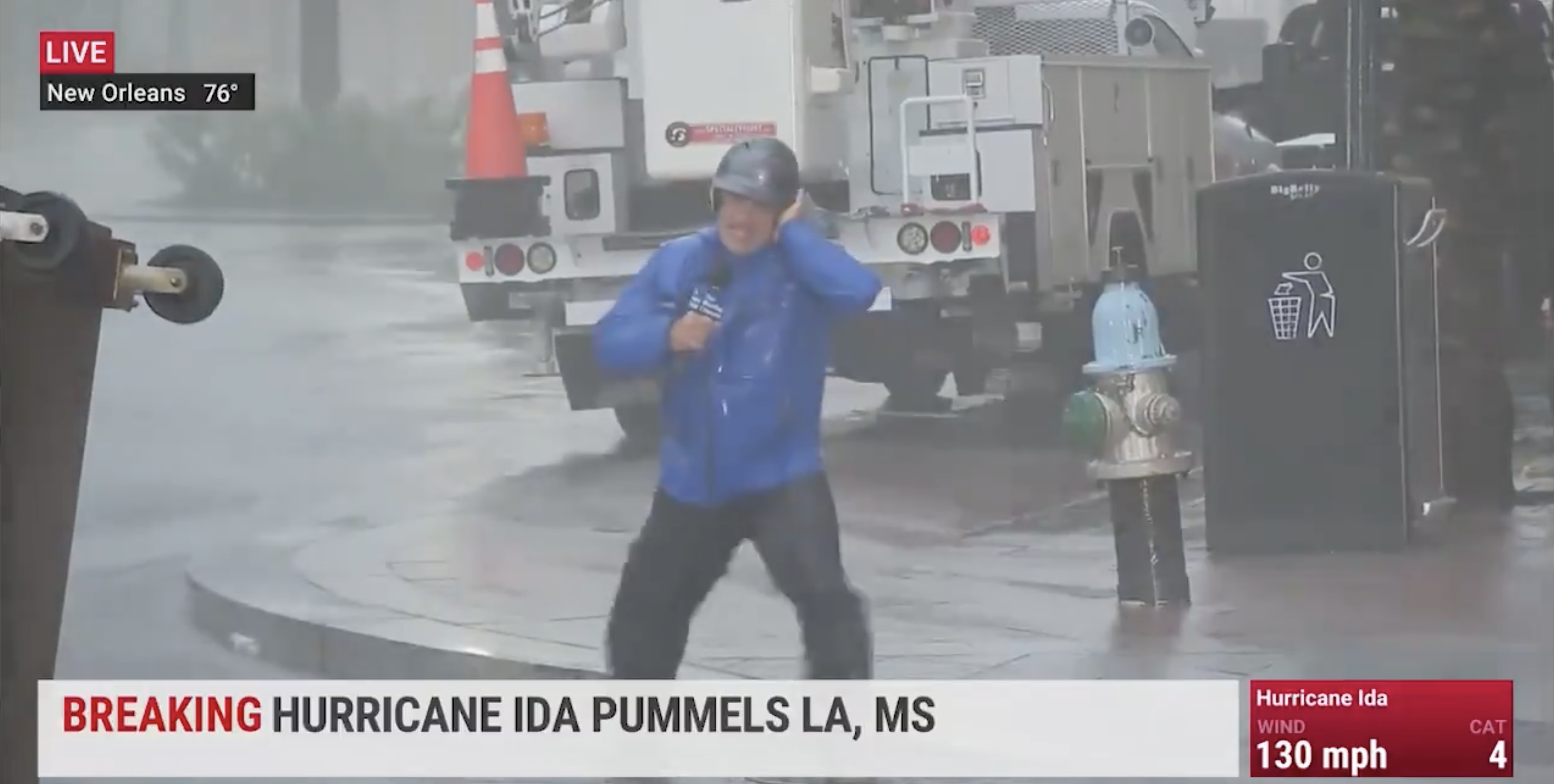 Viewers Mock Reporter Jim Cantore For Dramatic Hurricane Ida Coverage