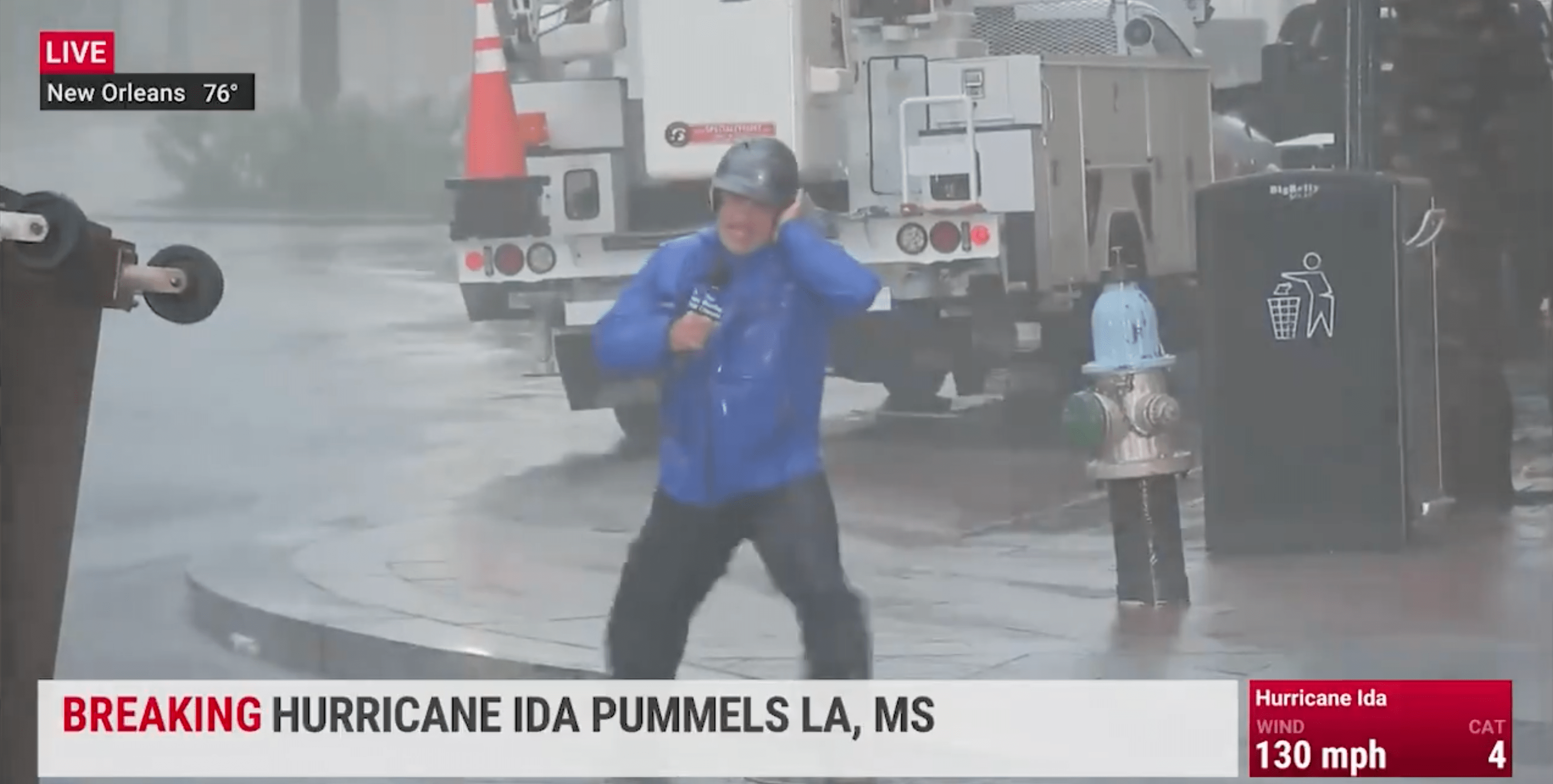 Viewers Mock Reporter Jim Cantore For Dramatic Hurricane Ida Coverage