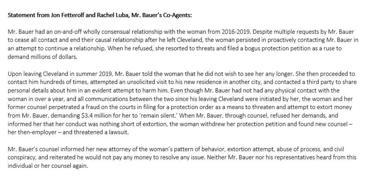 Trevor Bauer Releases Text Messages From Second Woman Accusing Him Of ...