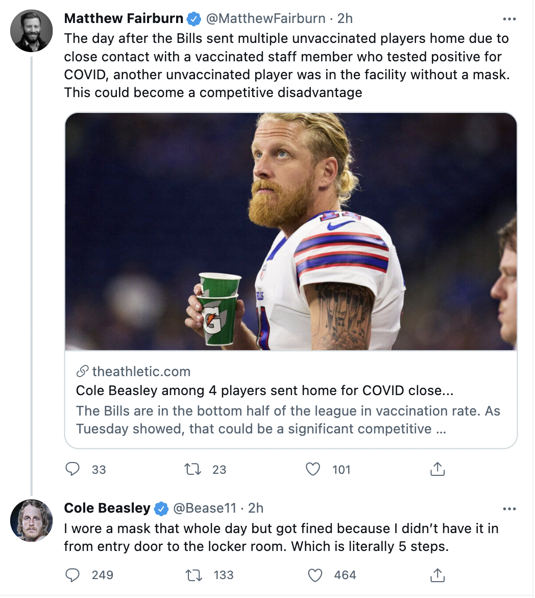 Cole Beasley Promises To 'Exhaust All Options Before Retiring' In ...