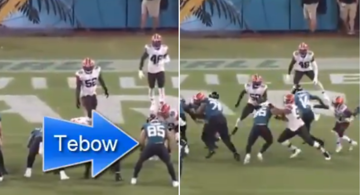 A Second Video Of Tim Tebow's Terrible Blocking Skills During Preseason ...