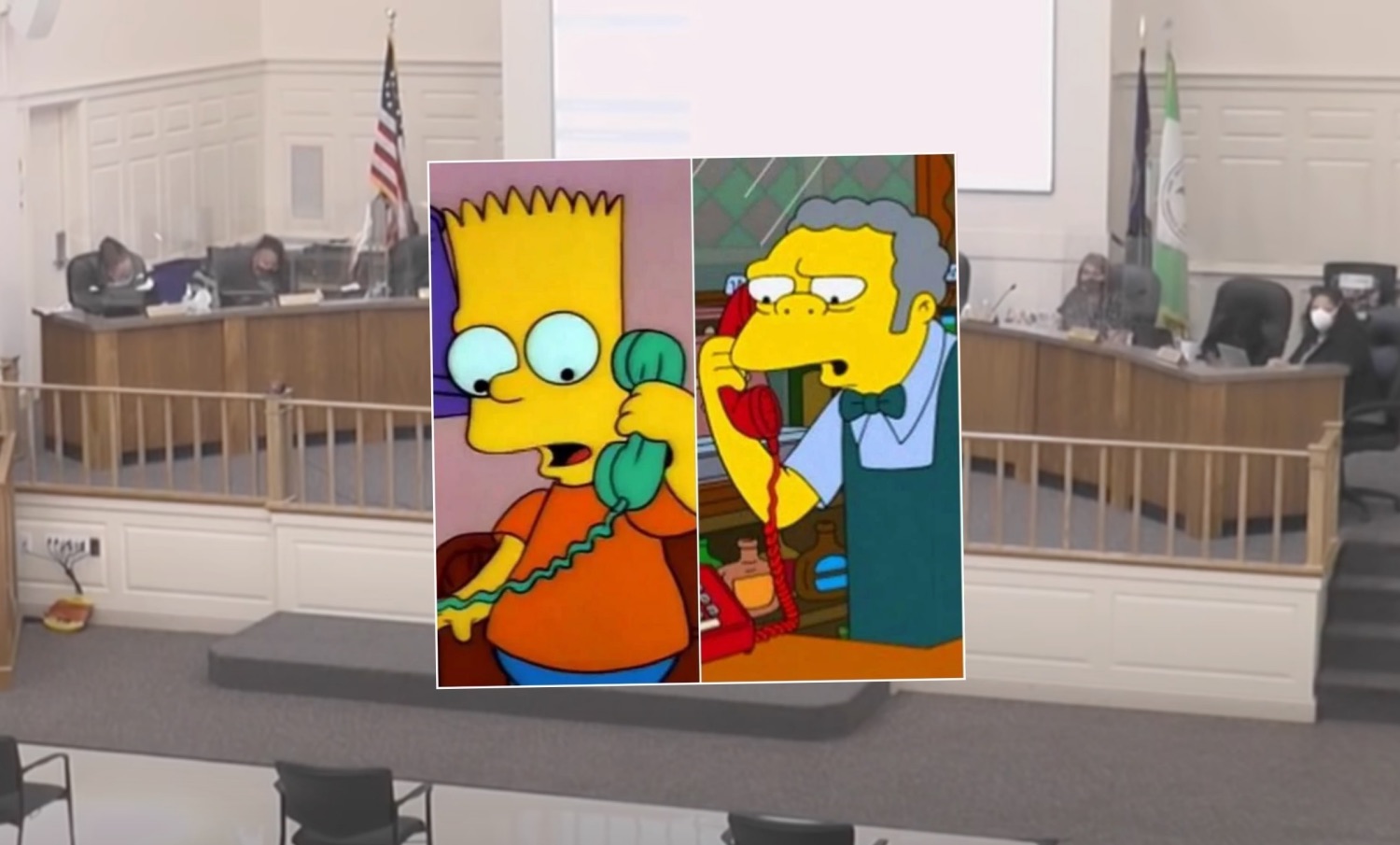 Amazing 'The Simpsons' Prank Sends School Board Meeting Off The Rails