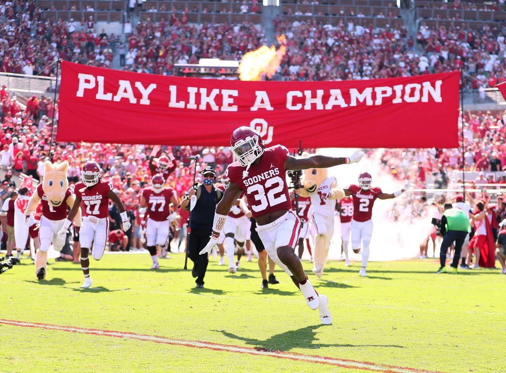 Gus Johnson LOST HIS MIND When Oklahoma Scored On A Blocked PAT