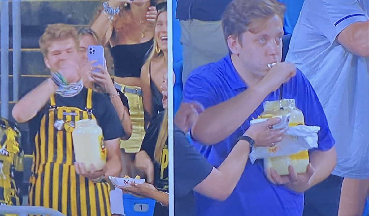 Delightfully Grotesque Mayo Eating Contest Is College Football At Its Best