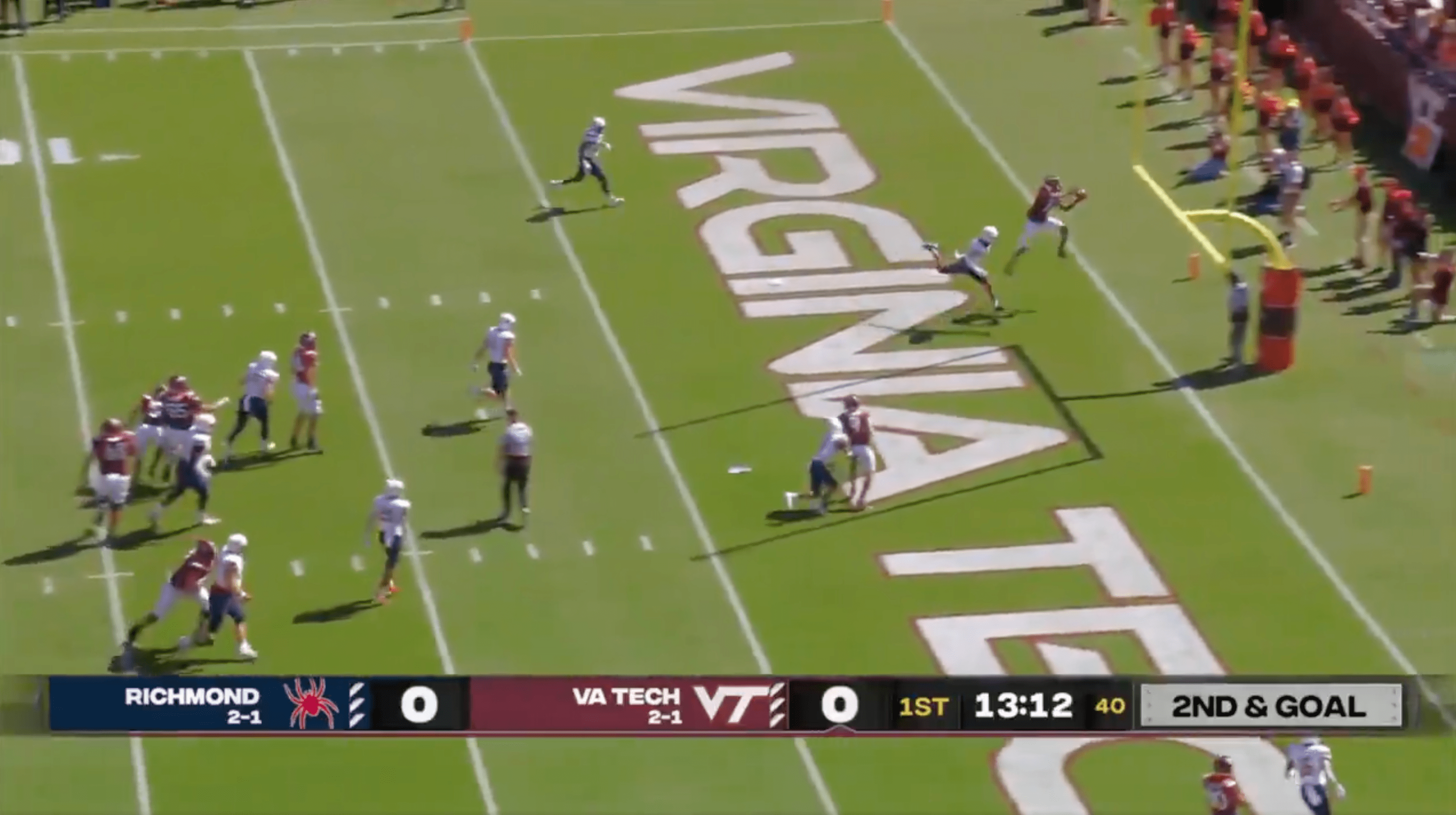 Virginia Tech's Tré Turner Makes Catch Of The Year For Acrobatic TD