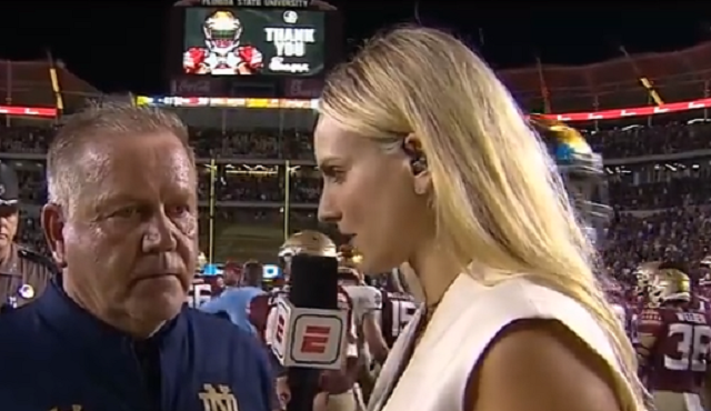 Notre Dame HC Brian Kelly Bizarrely Says He Wants His Entire Team ...