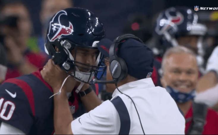 NFL Fans React To Texans HC David Culley Gripping Davis Mills' Long ...