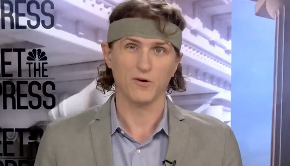 Reporter Wears Suit And Matching Headband On 'Meet The Press'