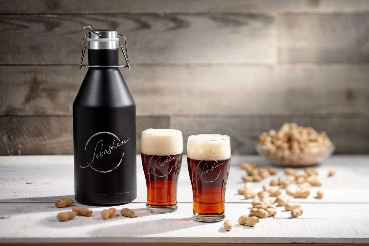 Personalize This 64 oz Stainless Steel Growler With A Custom Engraving