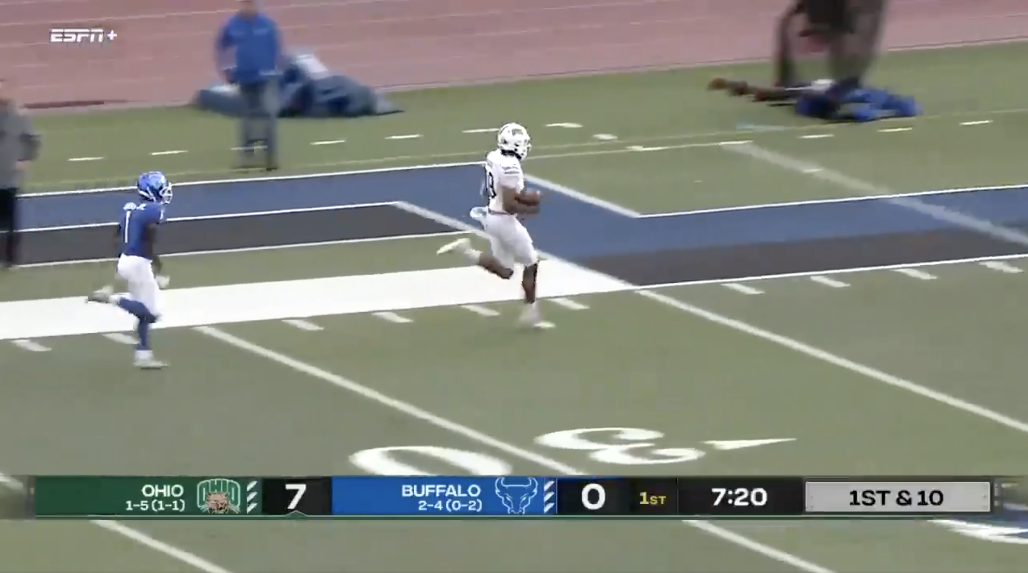 Ohio's Armani Rogers Scores The Longest QB Touchdown Run In History
