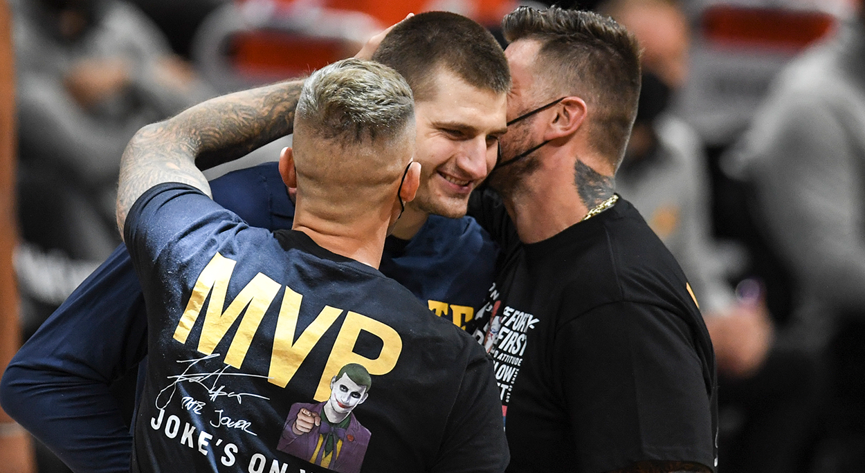 Nikola Jokic & Brothers Turn Up To Serbian National Anthem At Miami Club
