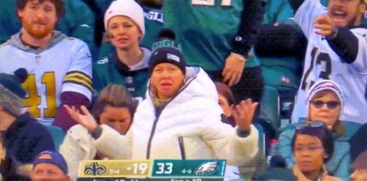 Philadelphia Eagles Fan Caught Yelling Obscenities At Referees (Video)