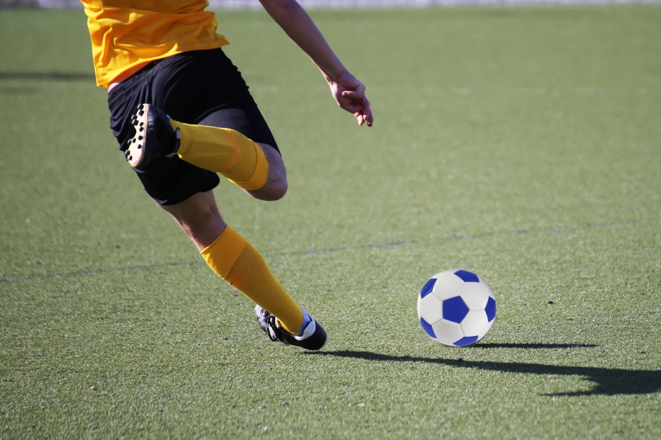 Soccer Player Drills Two Opponents In The Face With A Ball (Viral Video)