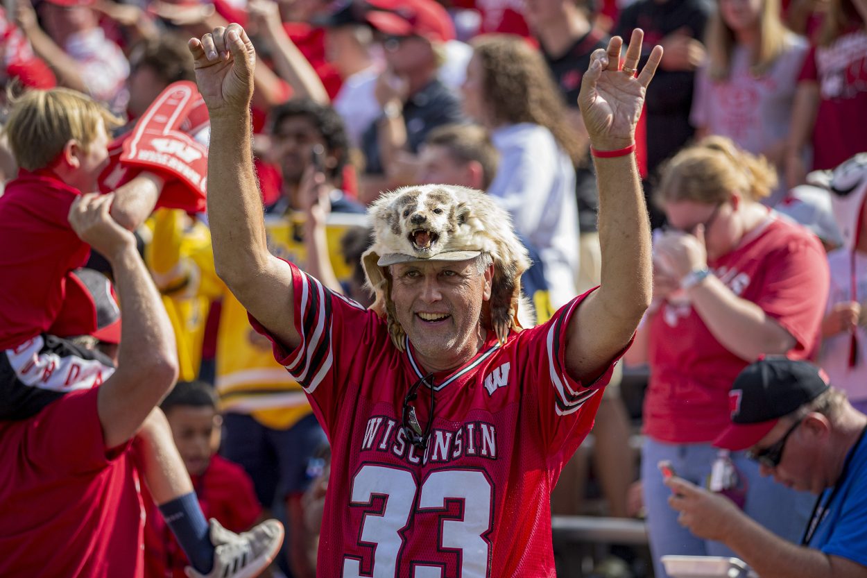 Wisconsin Fan Drinks Raw Eggs Until Caleb Williams Commits To Badgers