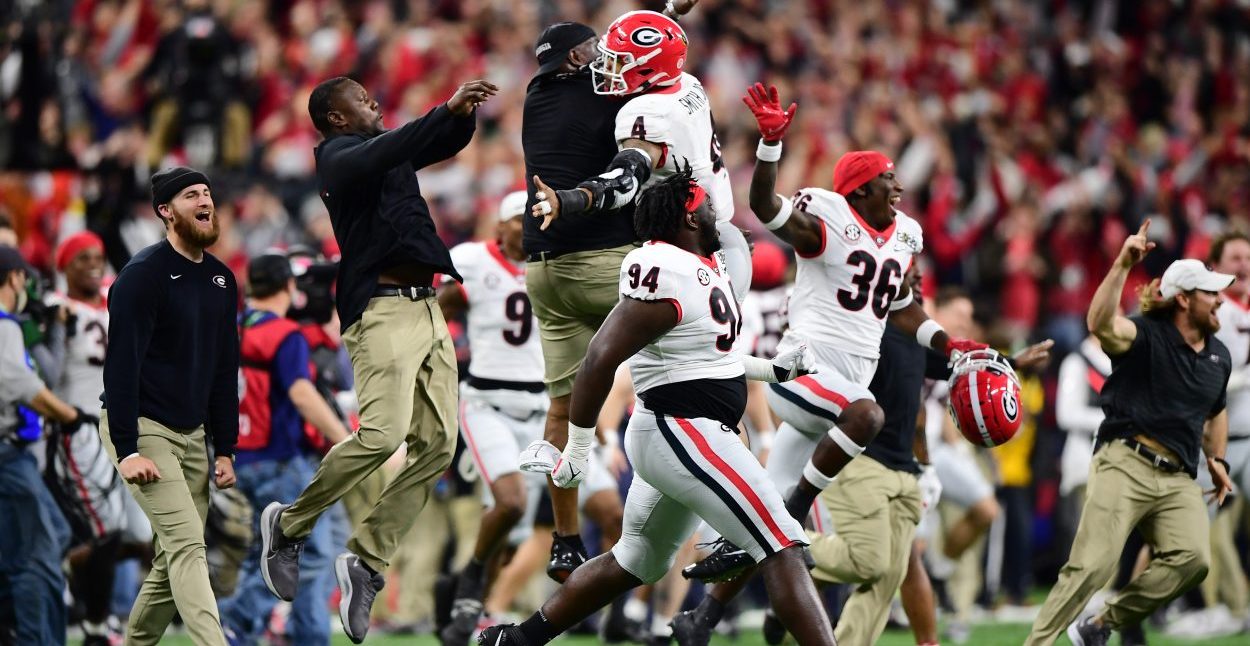Joyful Video Of Georgia Coaches Running To Celebrate Natty Goes Viral