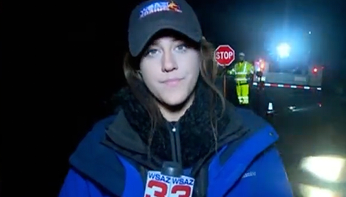 Reporter Hit By Car On Live TV And Finishes The Segment Like A Pro