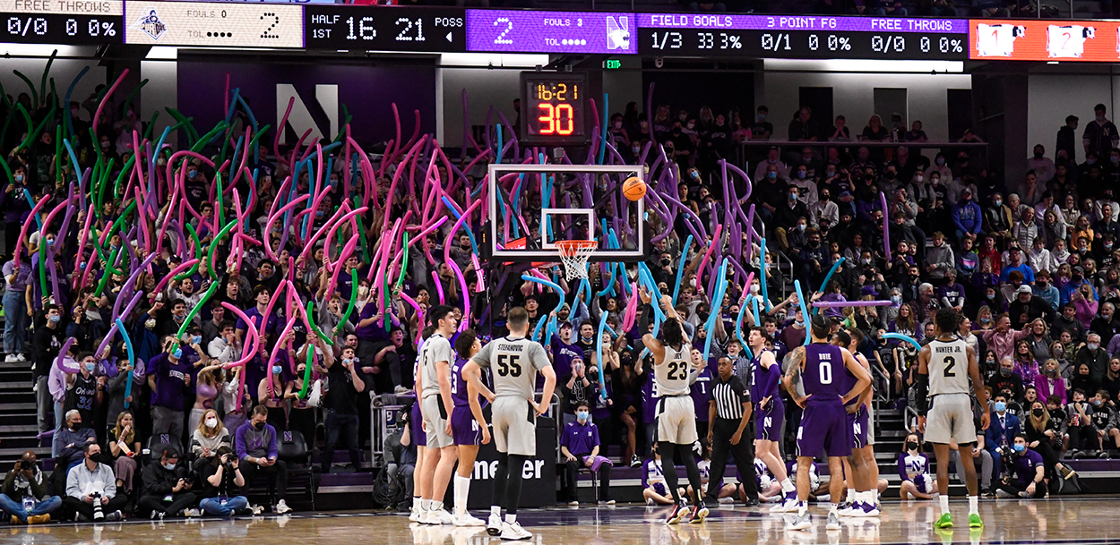 Northwestern Student Goes Viral For Hitting Griddy After Half-Court Shot