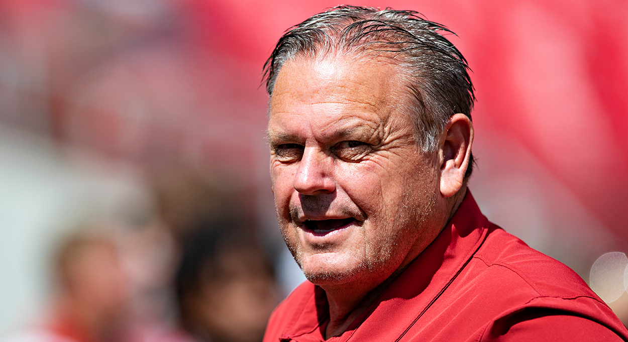 Sam Pittman's New Drooling Hog Fountain Is As Arkansas As It Gets