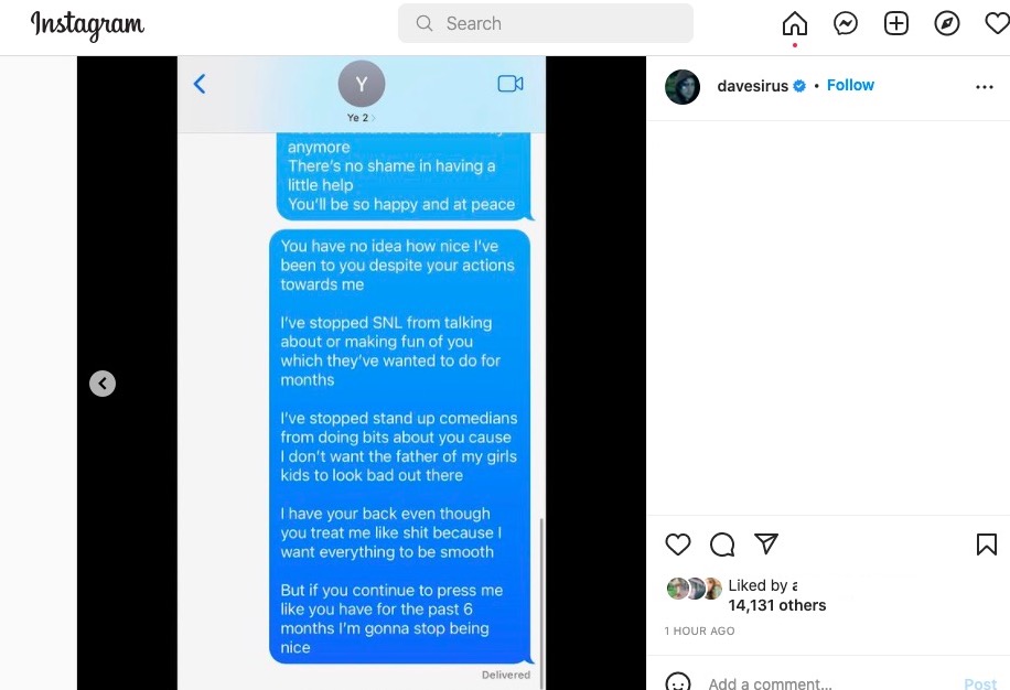 READ: Pete Davidson's Alleged Texts To Kanye West Hit The Internet