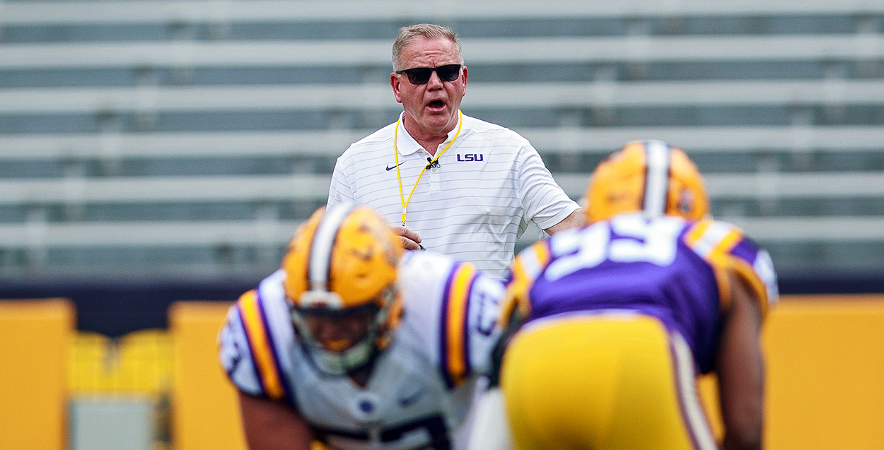 Brian Kelly Makes It Very Clear That He Wants To Beat One SEC Legend