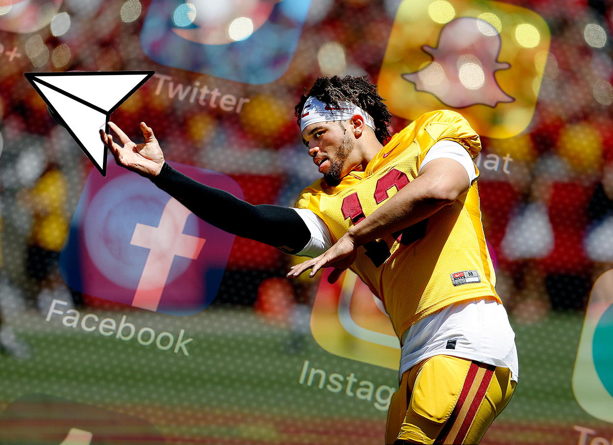 Caleb Williams Shares Meme He Uses To Slide Into DMs That Never Fails