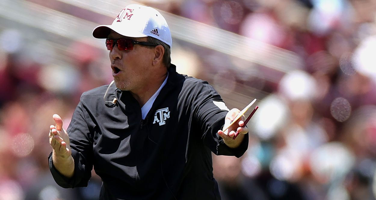 Very Sweaty Jimbo Fisher Gets Feisty With Reporter Over Nick Saban, NIL