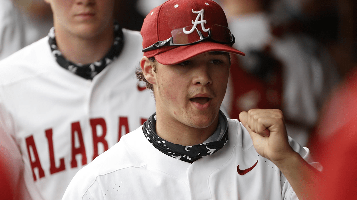 Alabama Baseball Player Goes Viral For Cool Moment During Rain Delay