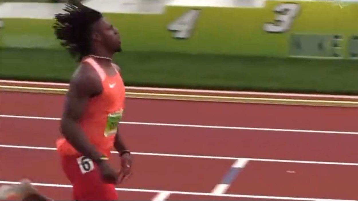 Jacked SMU Football Commit Wins National Title In Dominant 100M Sprint