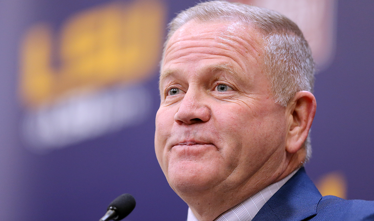 SEC Network Trolls Brian Kelly At Media Days With Hilarious Fake Titles