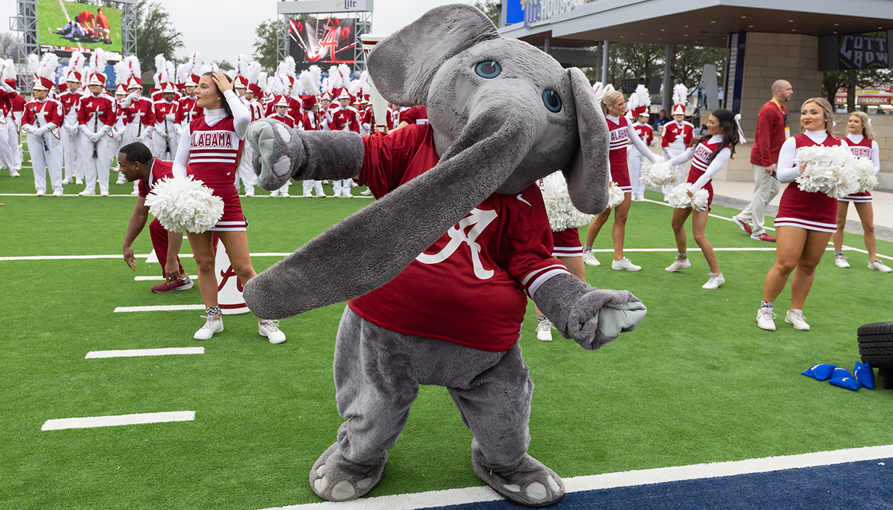 Incredibly Intricate Canvas Painting Of 400+ College Mascots Goes Viral
