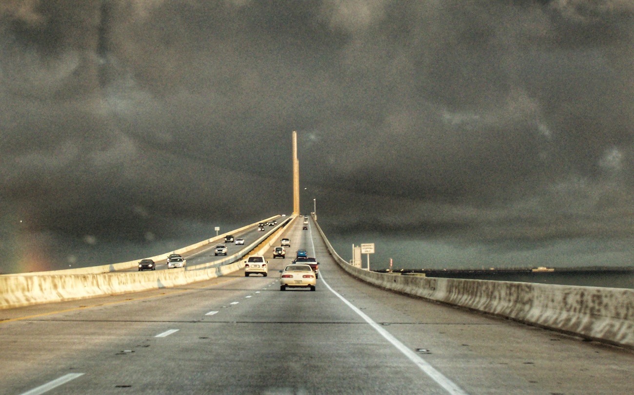 Pickup Truck Struck By Lightning On Florida Highway (video)