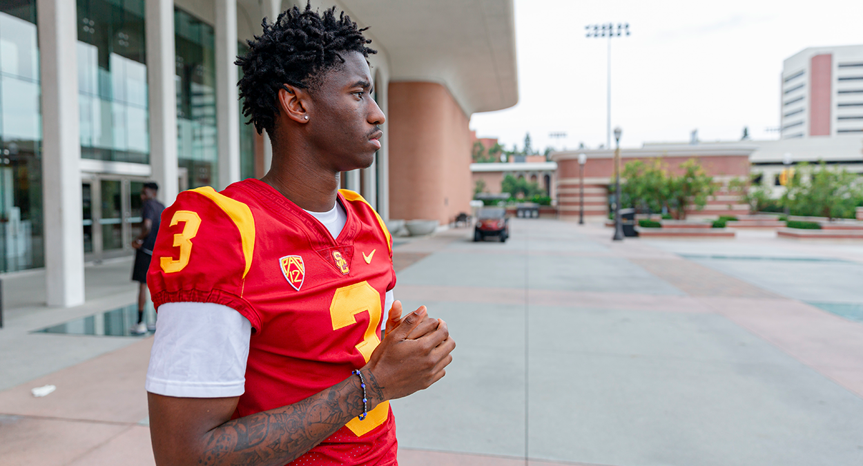 Jordan Addison Shares How He Got Carson Palmer's Blessing For USC #3