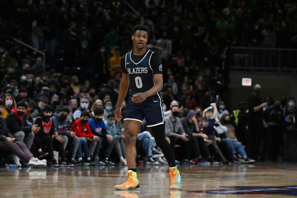 Bryce And Bronny James Play First Game Together