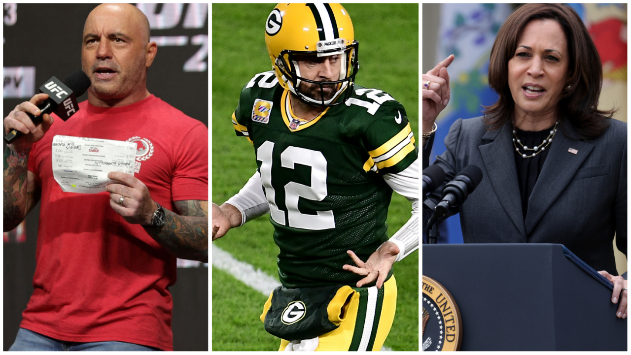 Joe Rogan And Aaron Rodgers Rip VP Kamala Harris Over Brittney Griner ...