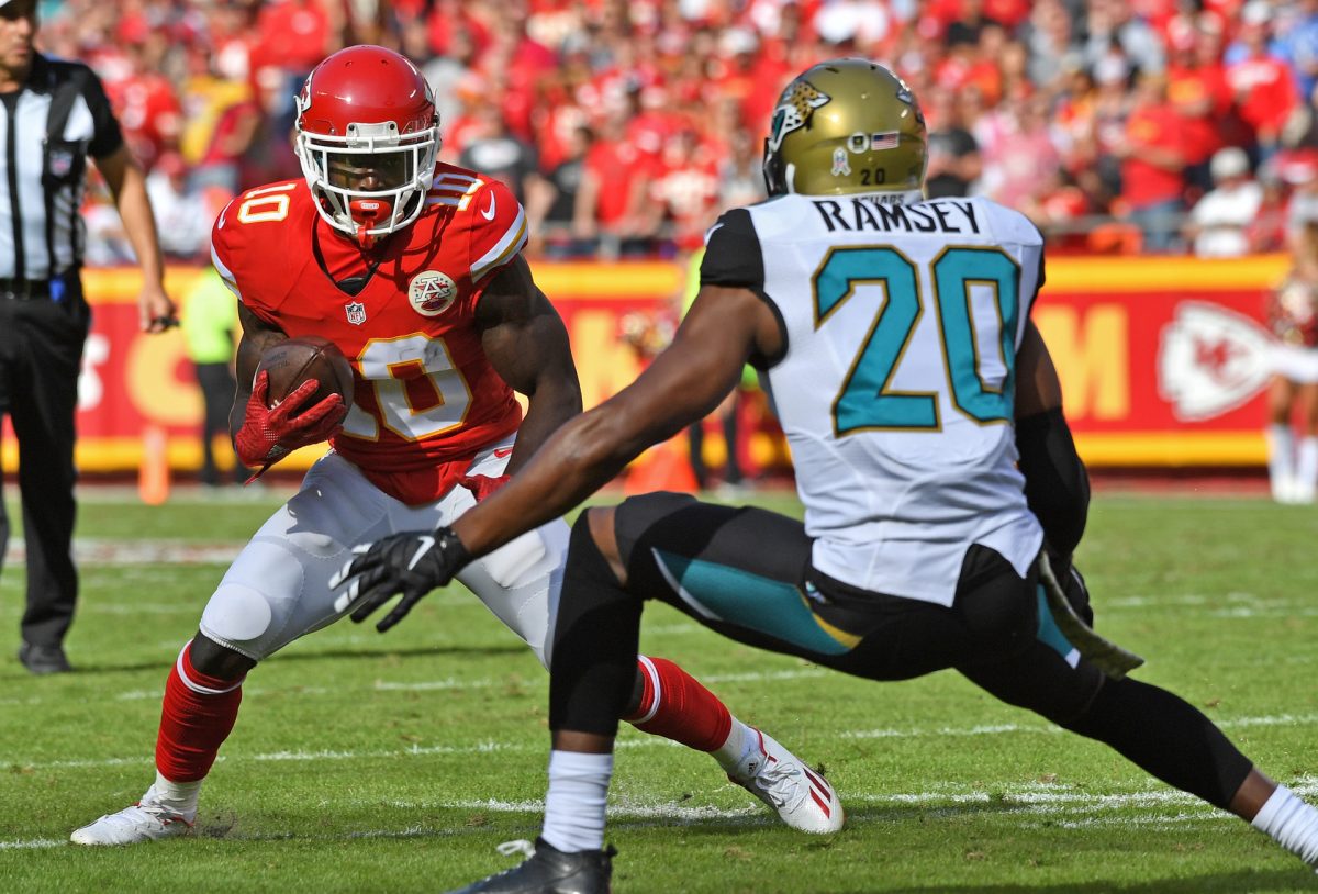 WR Tyreek Hill Said He'd Fight DB Jalen Ramsey If Given The Chance