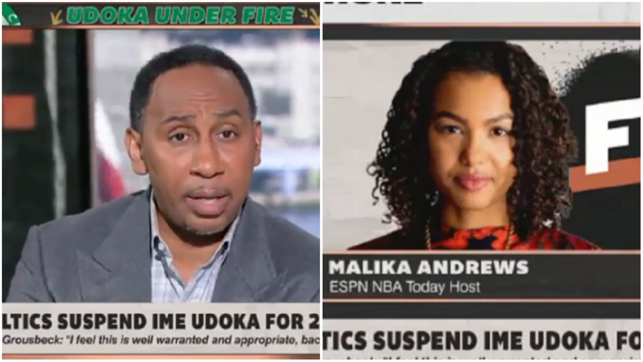 Things Get Heated On ESPN Between Stephen A. Smith And Malika Andrews Over Ime Udoka Suspension ...