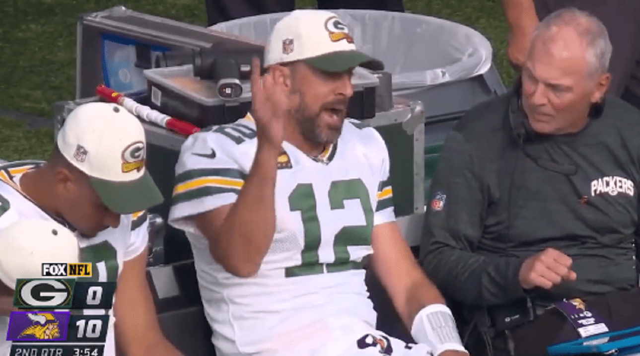 Fox Cameras Show An Angry Aaron Rodgers Getting Heated