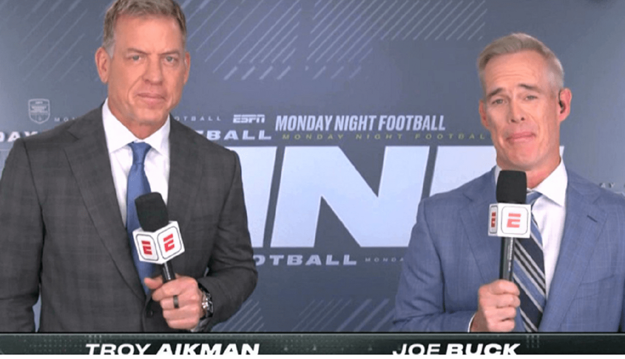 NFL Fans Were Weirded Out By Joe Buck And Troy Aikman Calling Monday Night Football Game On ESPN ...