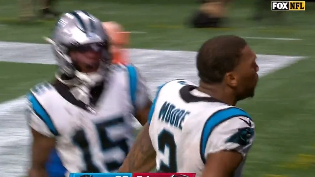 Panthers' DJ Moore Penalized For Taking Off Helmet During TD, Ends Up ...