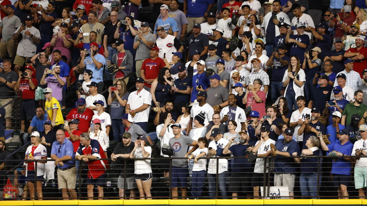 Fan Dangerously Leaps Over Railing To Retrieve Aaron Judge HR