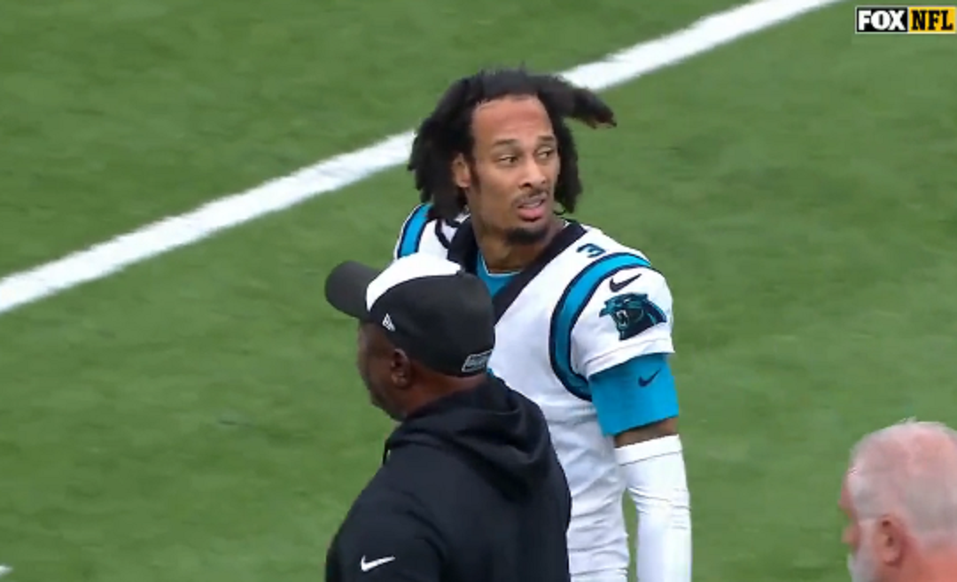 Panthers' Robbie Anderson Reacts To Getting Kicked Off Field By His Own ...