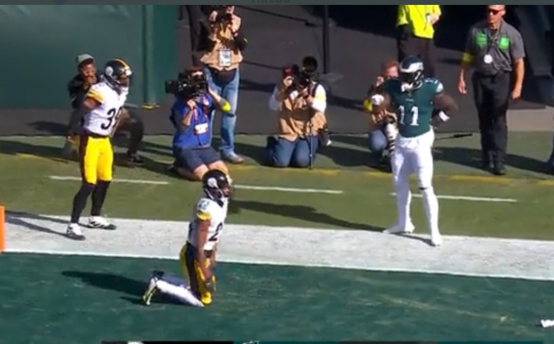 Eagles WR AJ Brown Fined $10k For Pointing At Steelers Defenders After ...