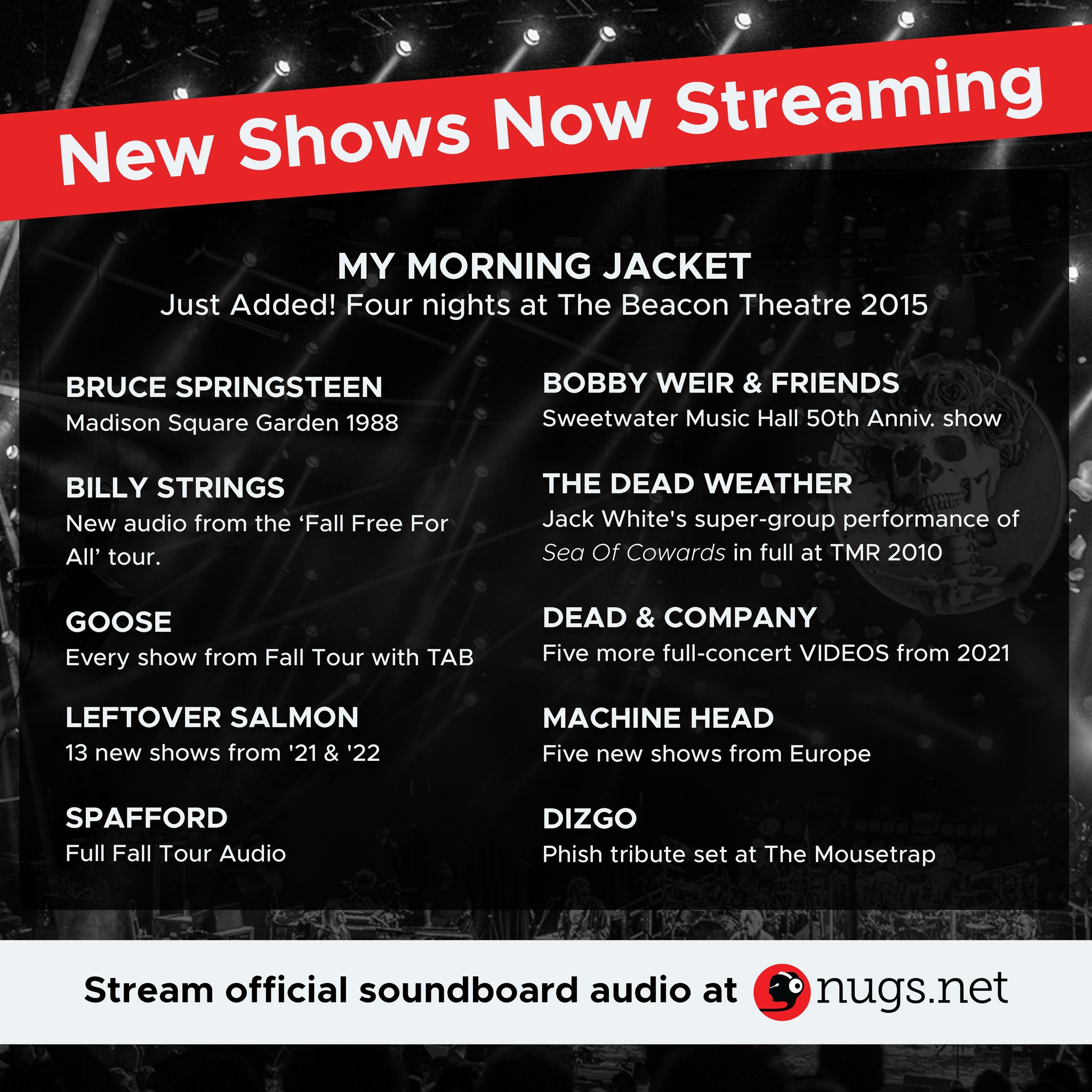 nugs.net 25th Anniversary Deal: Here's How To Sign-Up And Get One-Month Free - BroBible