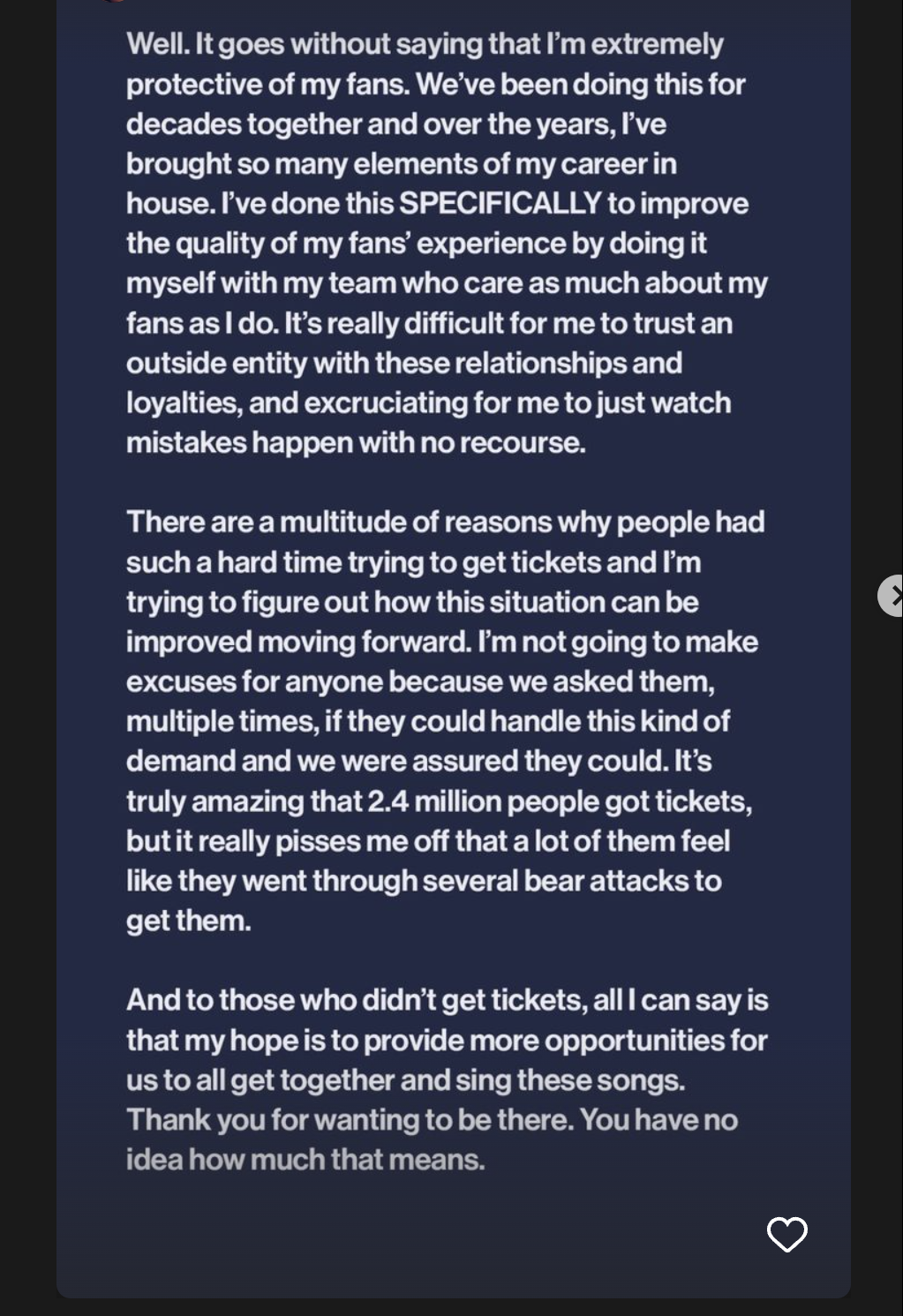 Taylor Swift Issues Statement After Fans Declare War On TicketMaster