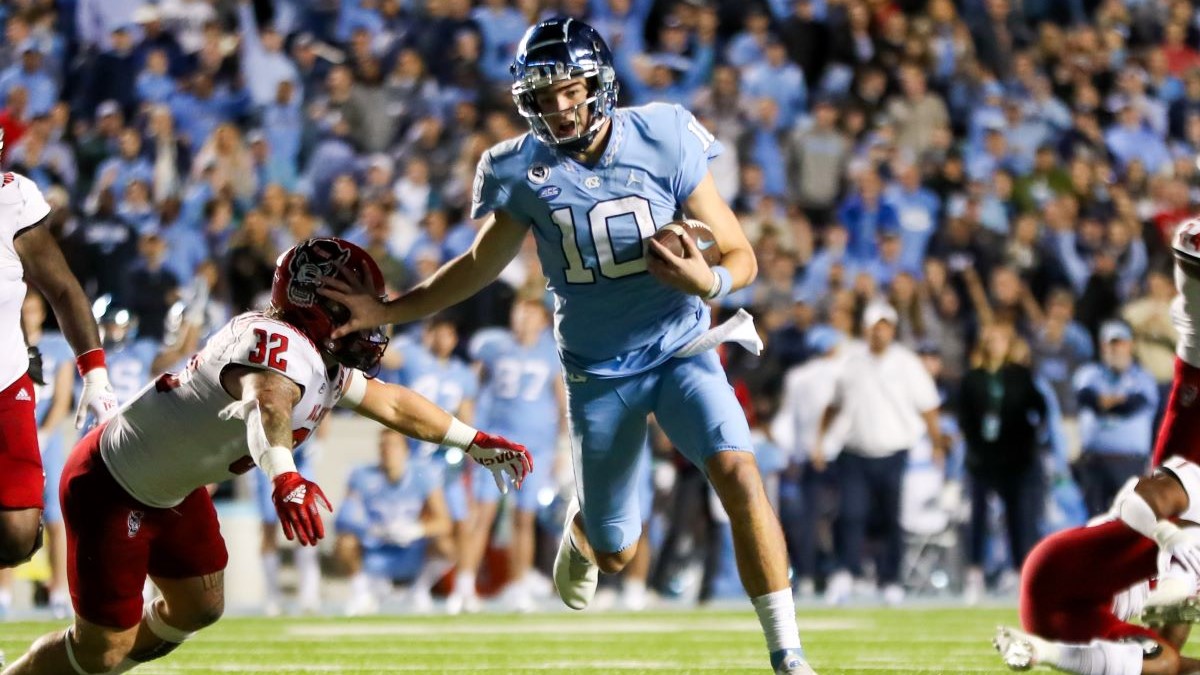 UNC Star Quarterback Drake Maye Calls Out Pitt Coach Pat Narduzzi Over ...