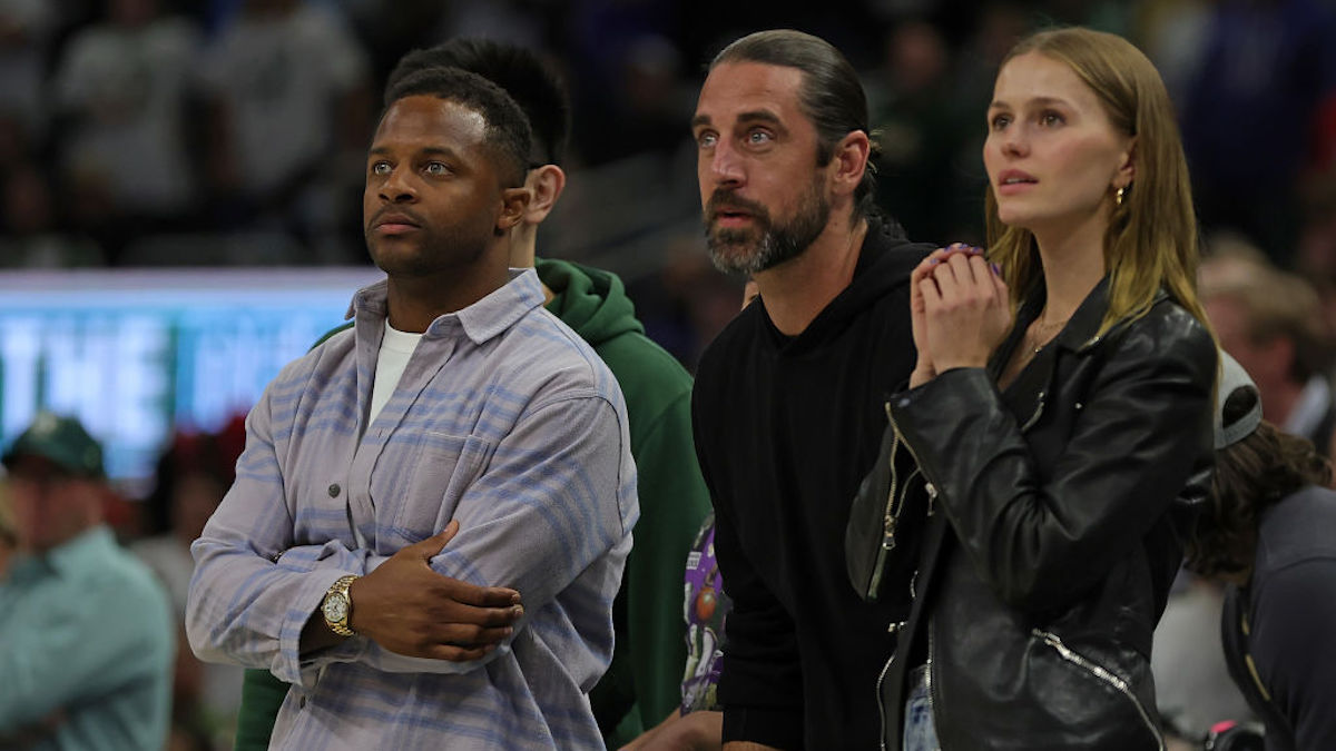 Aaron Rodgers Spotted Courtside At Bucks Game With Owner's Daughter