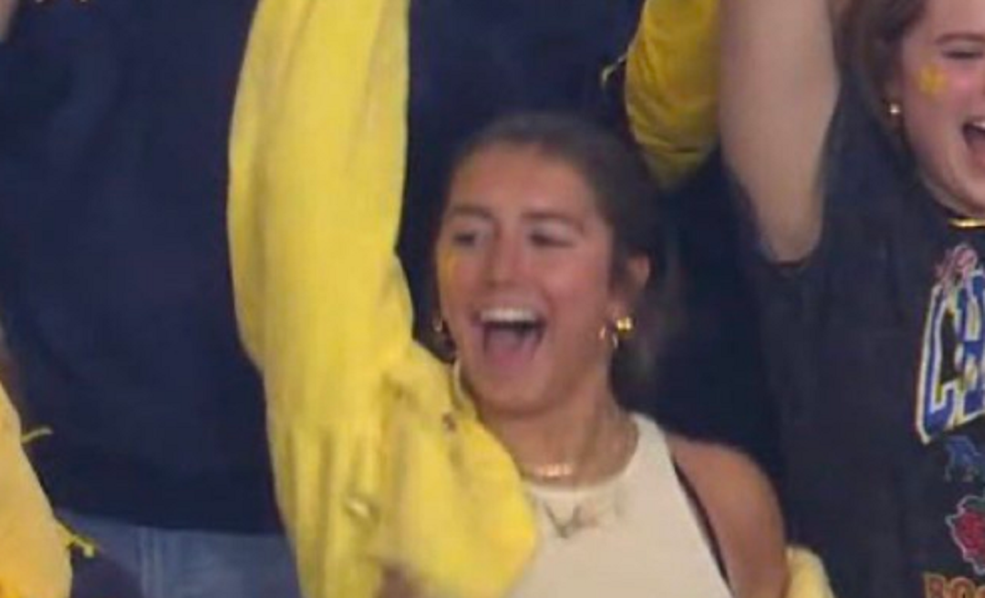 JJ McCarthy's Girlfriend Goes Viral During Michigan-TCU Fiesta Bowl ...