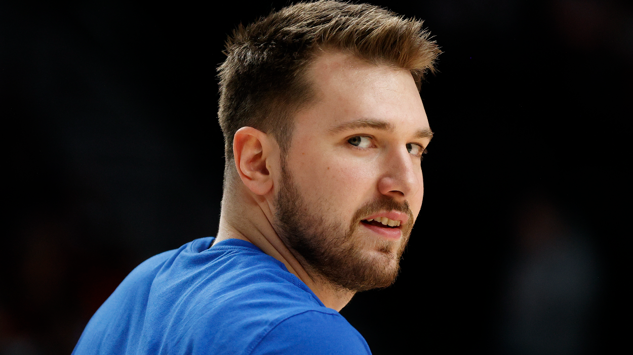 Luka Doncic Goes Viral For Pulling Up To A Game In A Literal Tank